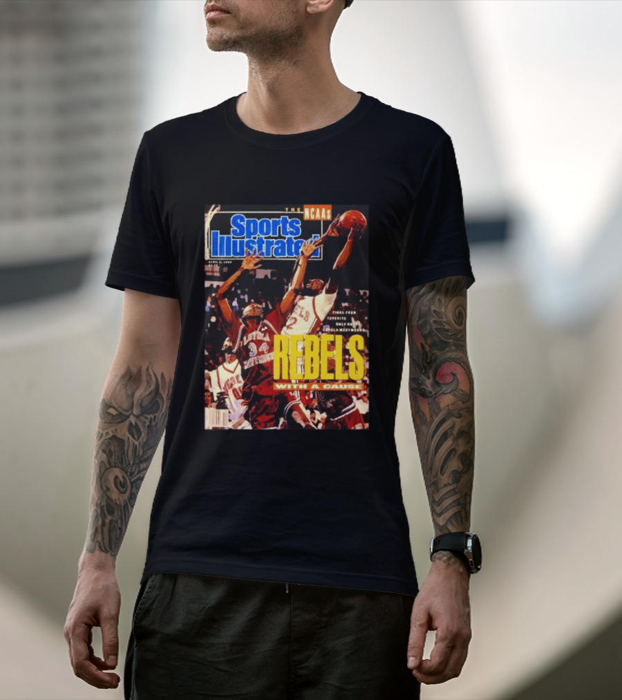 Sports Illustrated NCAA Rebels With A Cause April 1990 Final Four Loyola Marymount T-Shirt