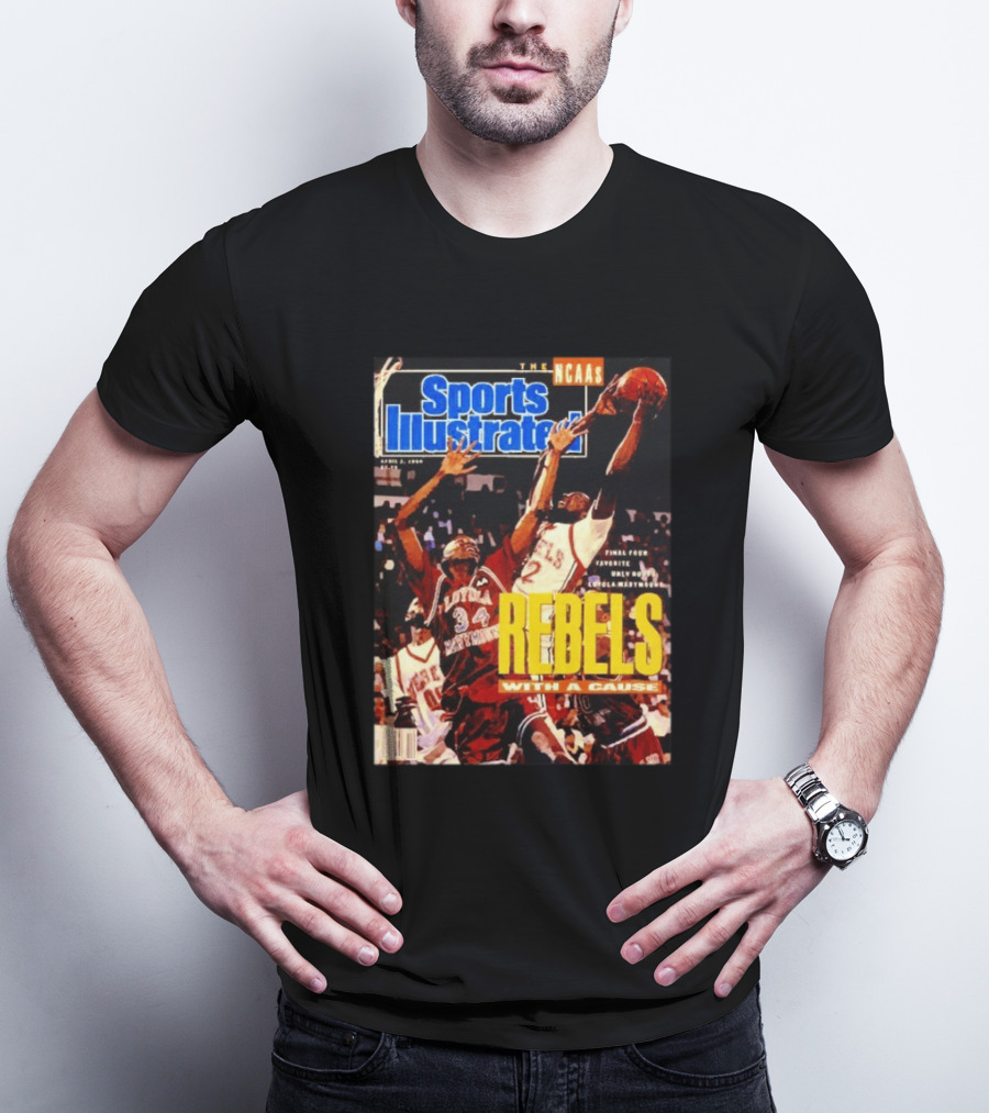 Sports Illustrated NCAA Rebels With A Cause April 1990 Final Four Loyola Marymount T-Shirt