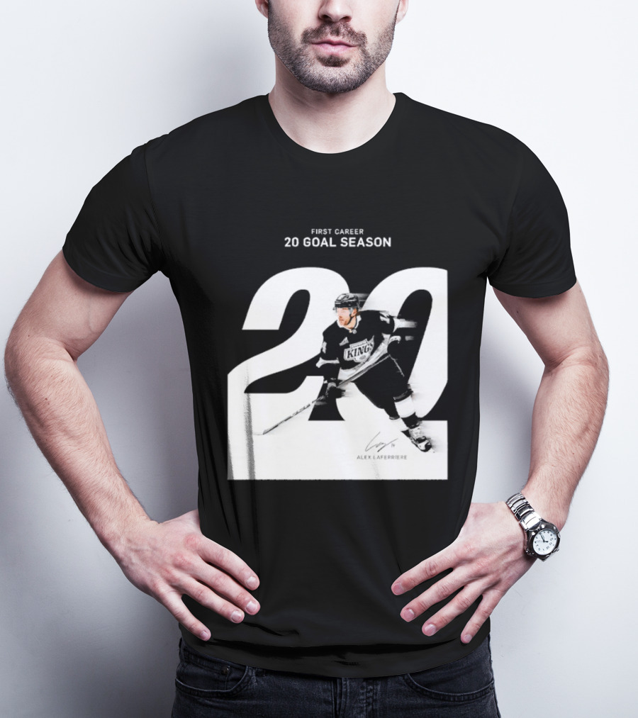 Alex Laferriere Los Angeles Kings First Career 20 Goal Season 20 T-Shirt