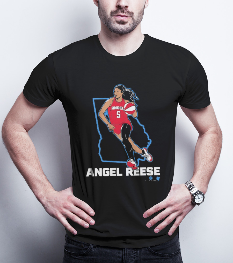Angel Reese Basketball Player In Red Jersey Georgia State T-Shirt