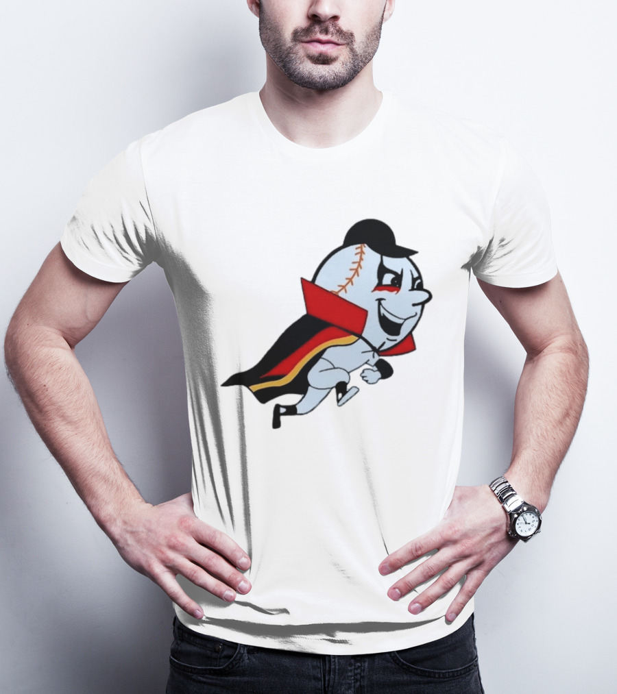 Mr. Met Danhausen Baseball Character With Cape And Makeup T-Shirt