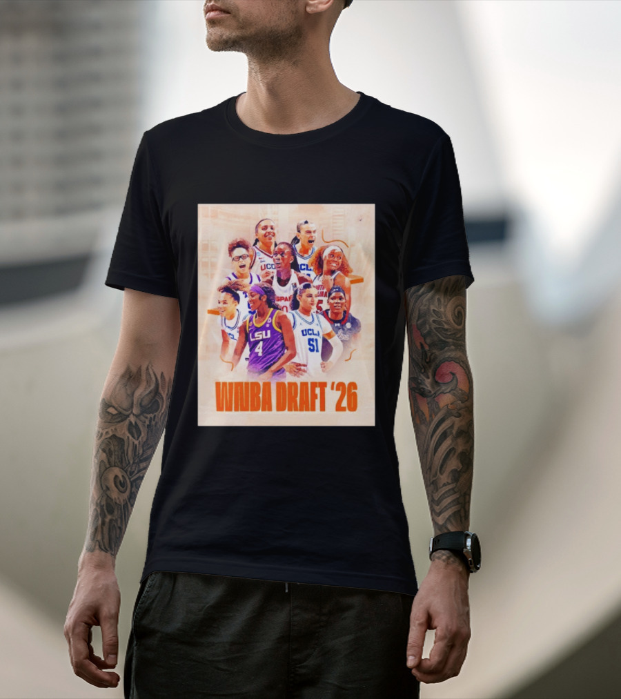 NCAA Women's Basketball WNBA Draft 2026 NCAA UCLA LSU Players T-Shirt