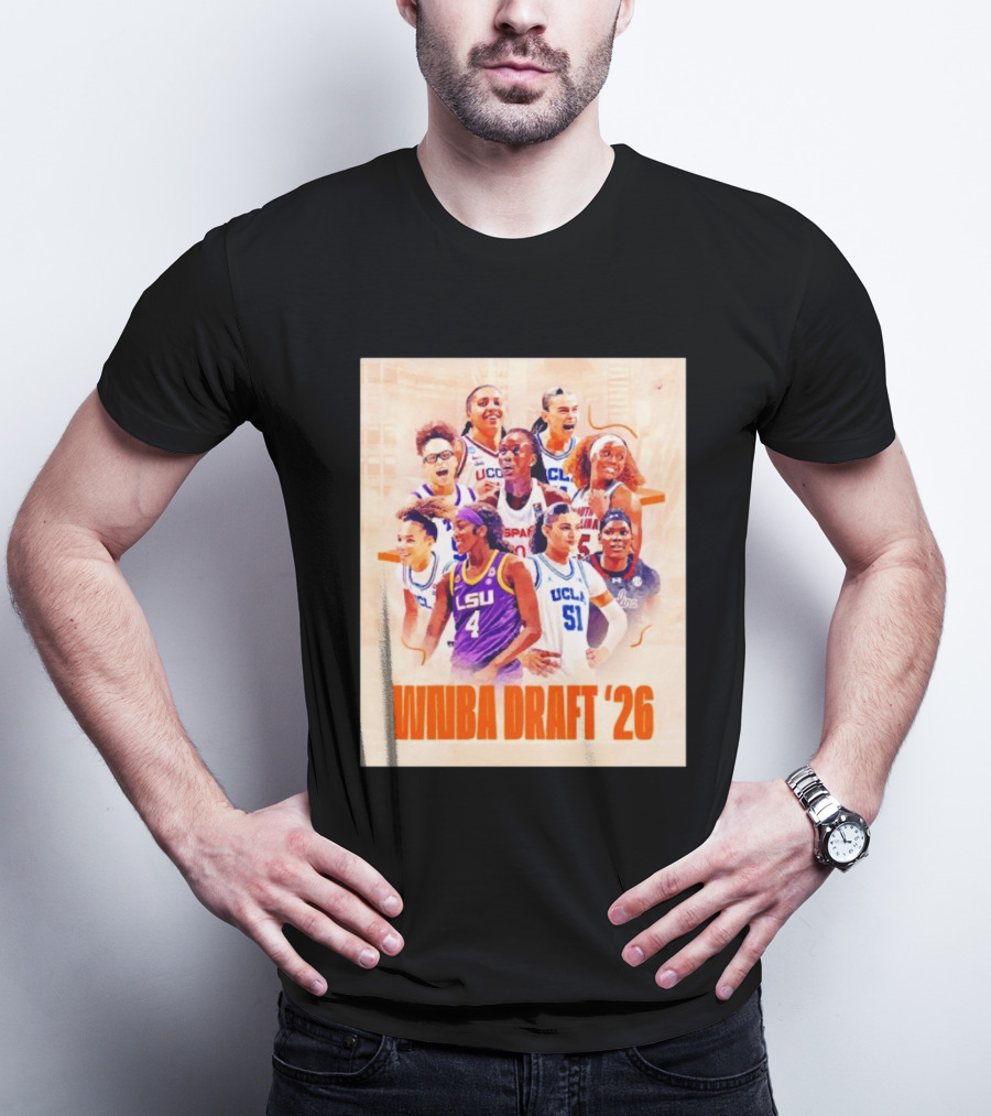 NCAA Women's Basketball WNBA Draft 2026 NCAA UCLA LSU Players T-Shirt