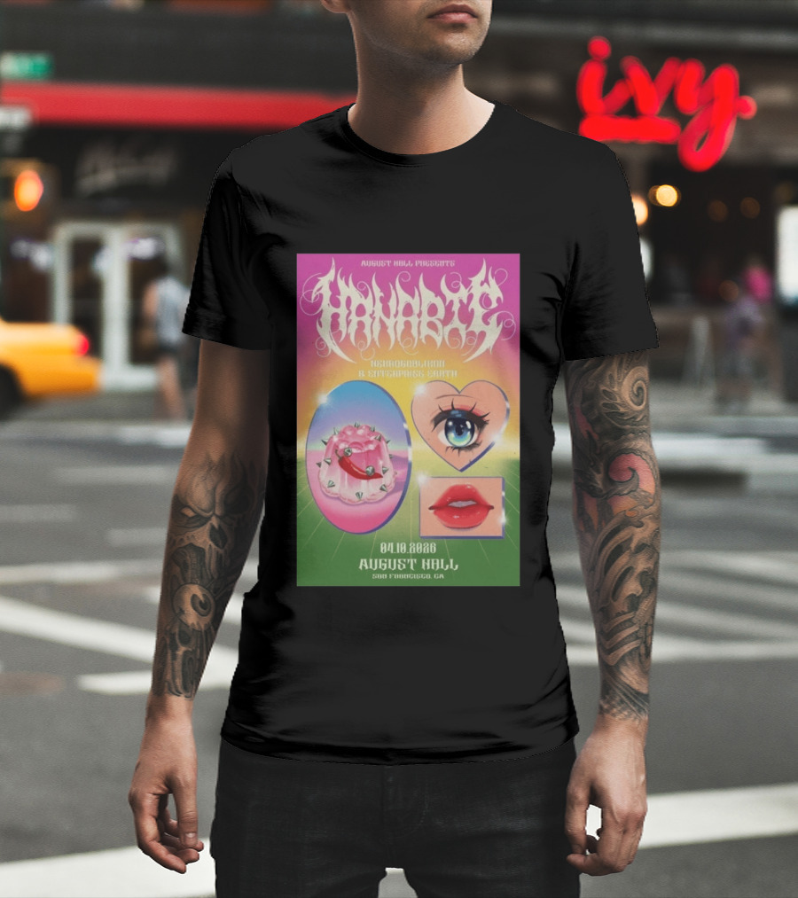 August Hall Presents Hanabie Concert April 10 2026 San Francisco CA T-Shirt