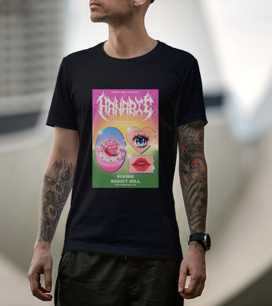 August Hall Presents Hanabie Concert April 10 2026 San Francisco CA T-Shirt