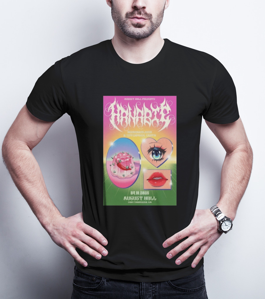 August Hall Presents Hanabie Concert April 10 2026 San Francisco CA T-Shirt