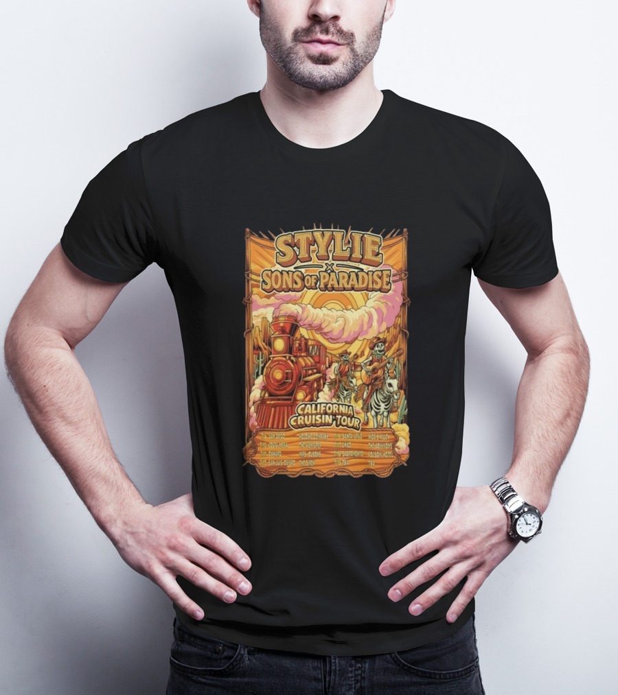 Stylie And Sons Of Paradise California Cruisin 2026 Tour T-Shirt