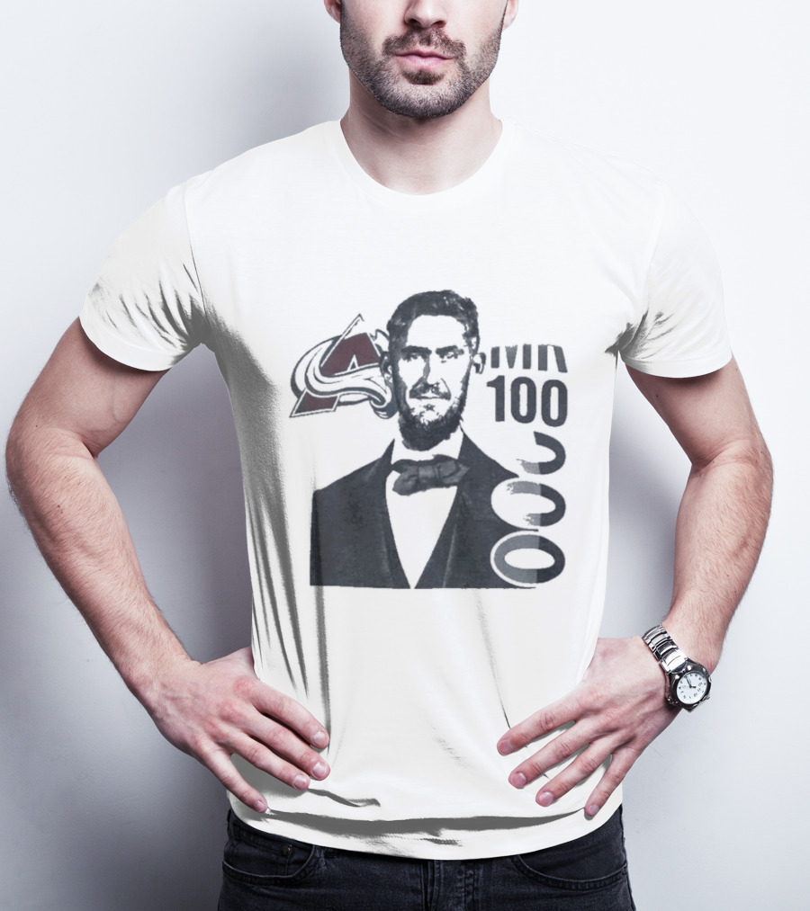 Avalanche 1000 Mr Bow Tie And Hockey Sticks T-Shirt