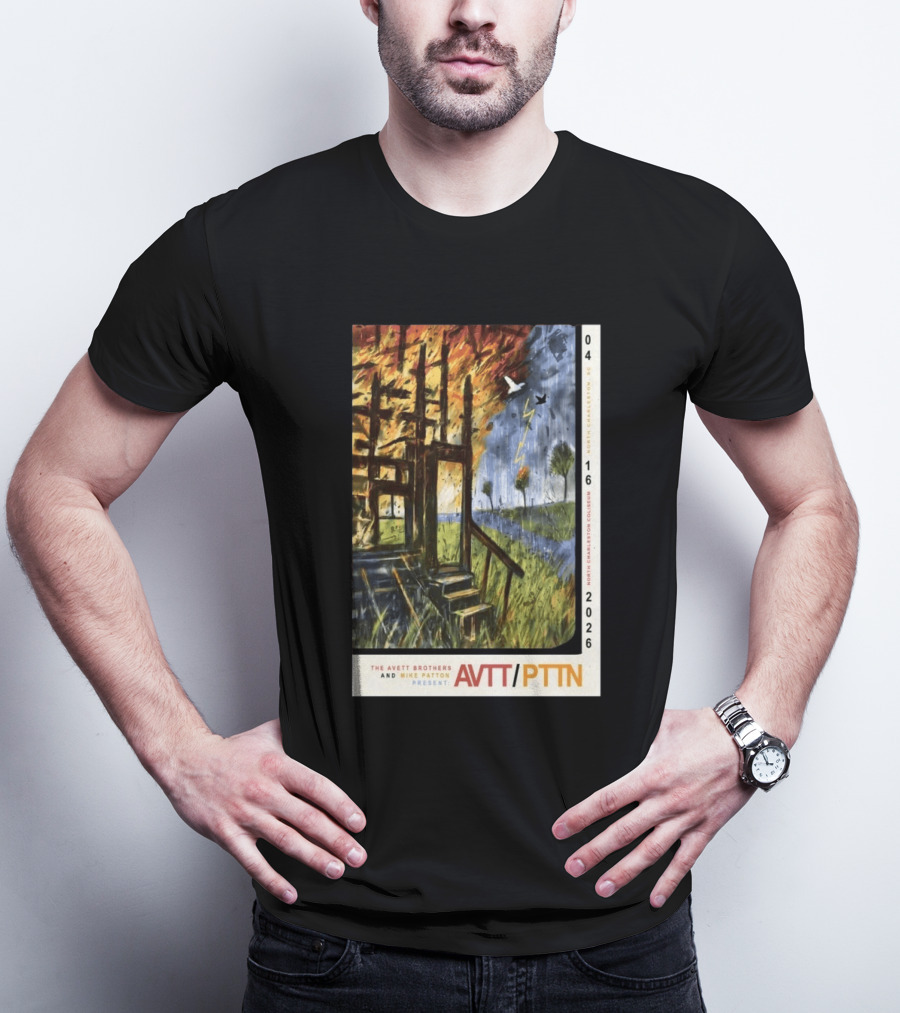 The Avett Brothers Mike Patton Presents AVTT PTTN April 16 2026 North Charleston Coliseum T-Shirt