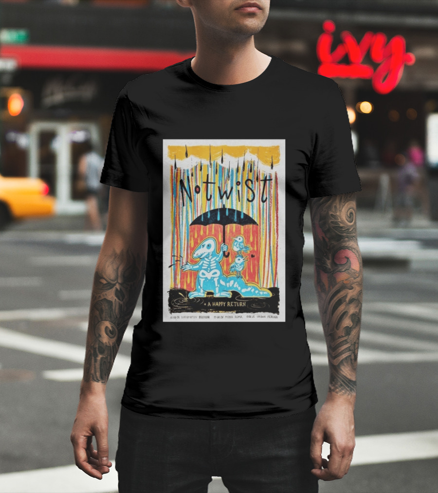 Notwist A Happy Return Tour Italy April 2026 Locomotiv Monk T-Shirt