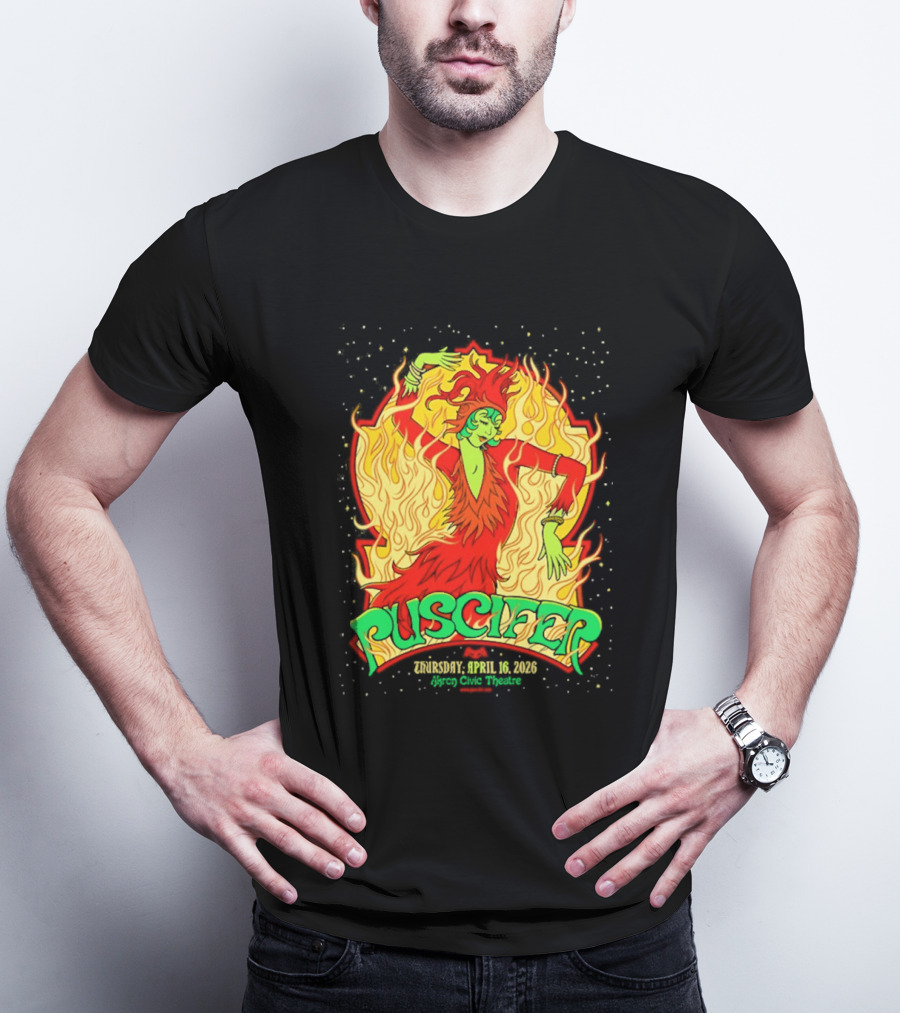 Puscifer Akron Civic Theatre April 16 2026 The Normal Isn't Tour Fiery Dancer T-Shirt