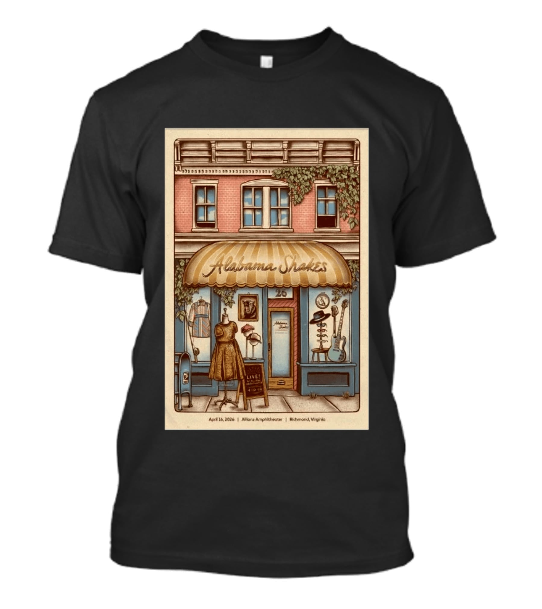 Alabama Shakes Live April 16 2026 Allianz Amphitheater Richmond Virginia T-Shirt