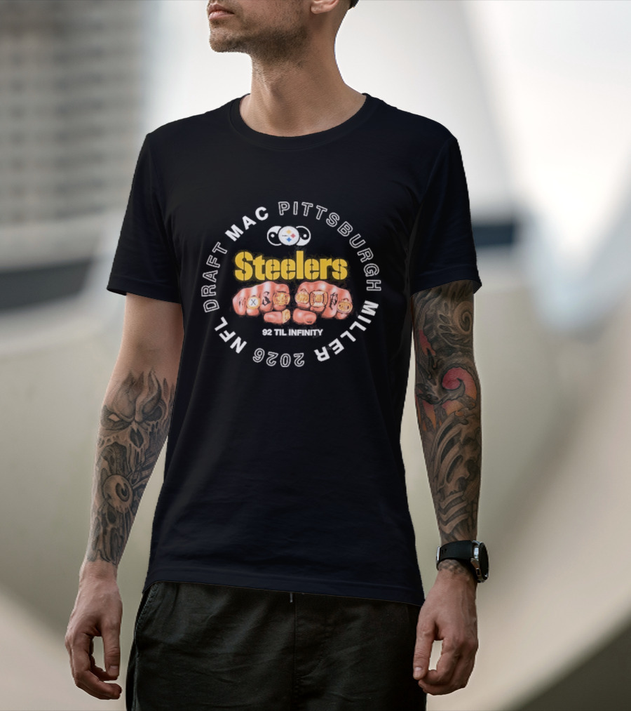 Pittsburgh Steelers NFL Draft Mac Miller 92 Til Infinity 2026 T-Shirt