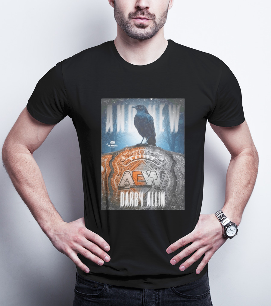 And New AEW World Darby Allin Championship Belt Raven T-Shirt