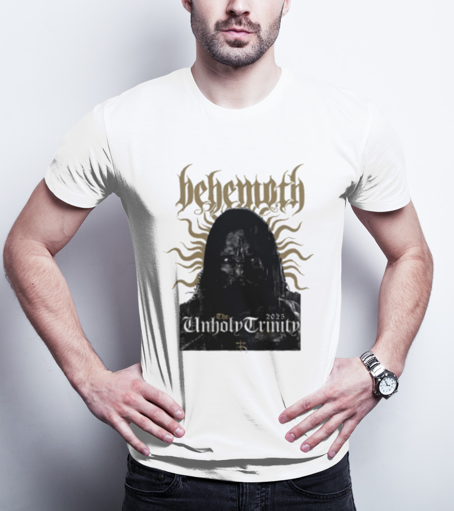 Behemoth The Unholy Trinity Sunburst Symbol Dark T-Shirt