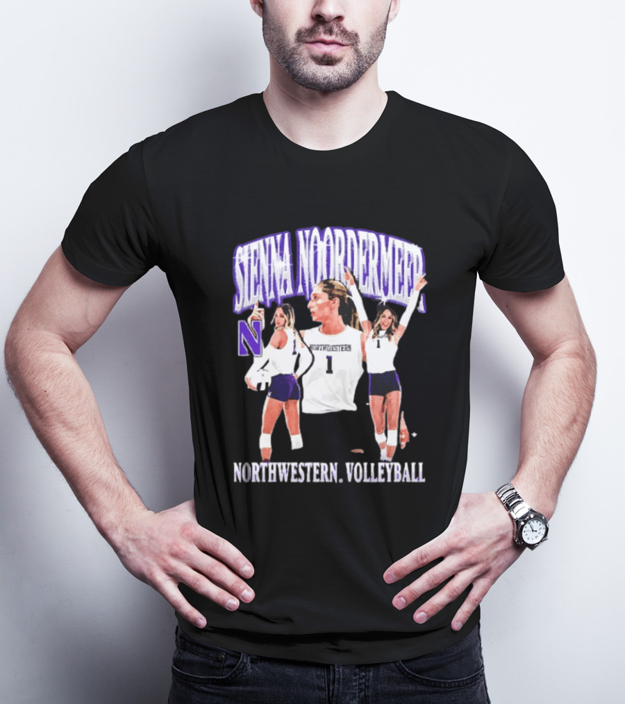 Sienna Noordermeer Northwestern Volleyball Player N Wildcats Sports Team T-Shirt