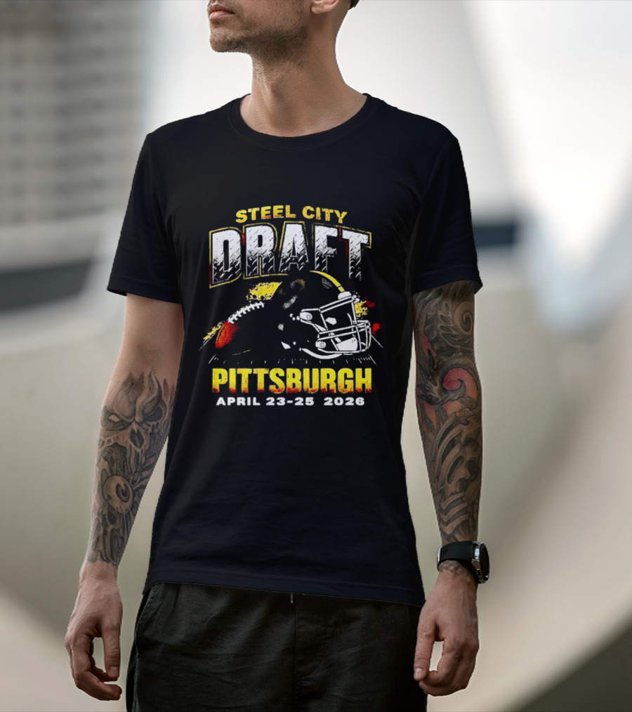 Steel City Draft Pittsburgh April 23 26 2026 Helmet T-Shirt