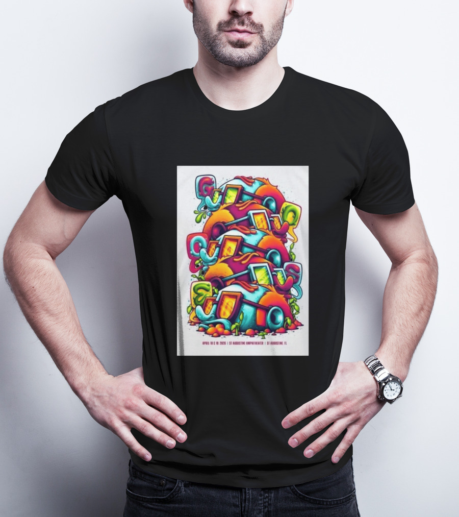 Goose April 18 19 2026 St Augustine Amphitheatre Vibrant Colorful T-Shirt
