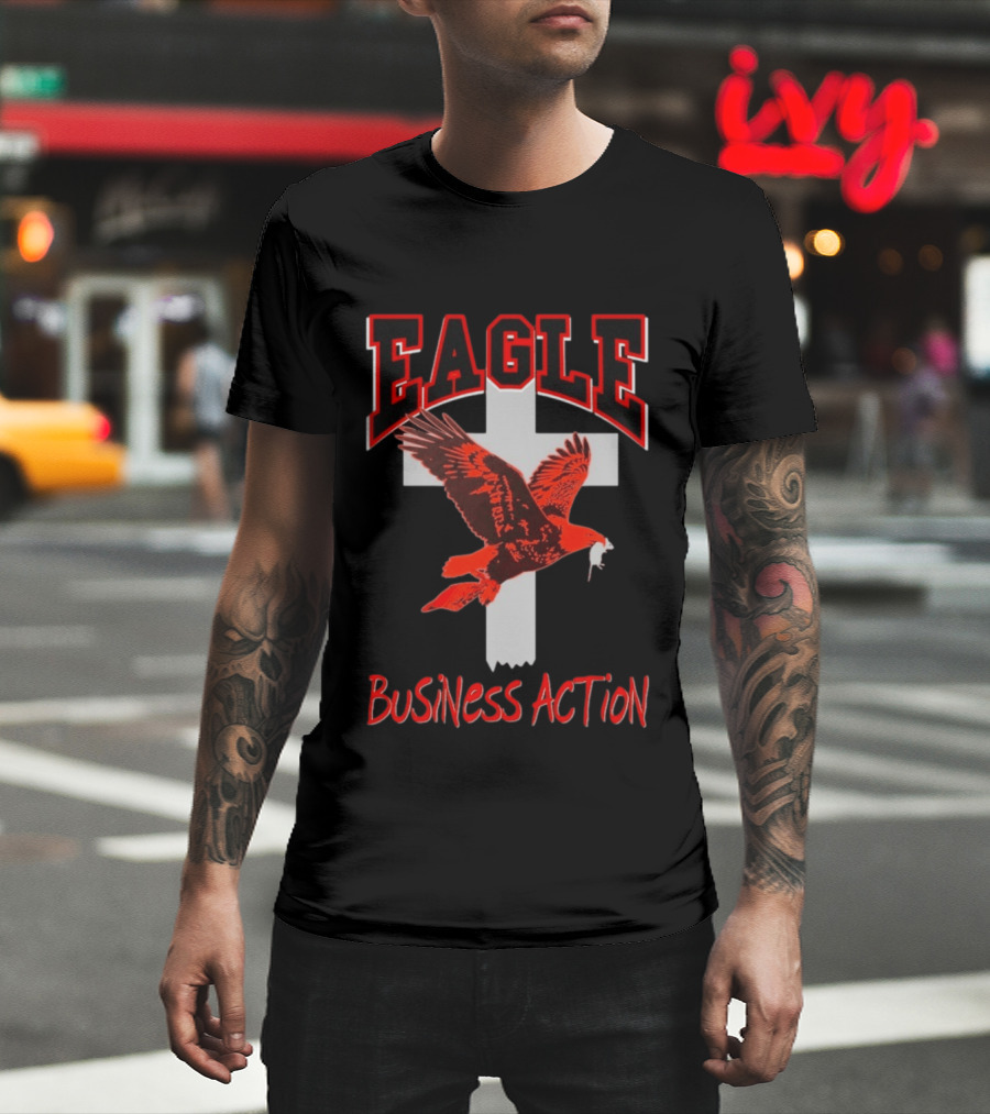Milano Ovest Eagle Business Action Cross Wings T-Shirt