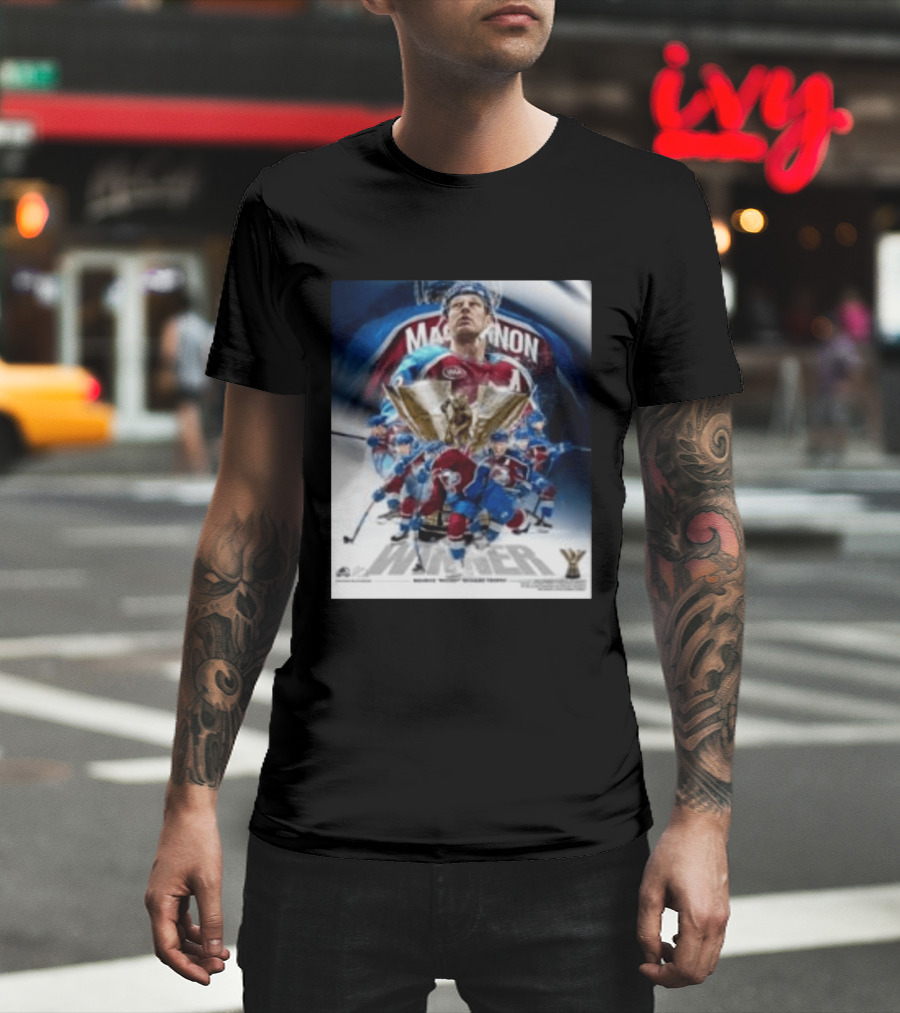 Nathan Mackinnon Winner 2026 Rocket Richard Trophy Colorado Hockey Team T-Shirt
