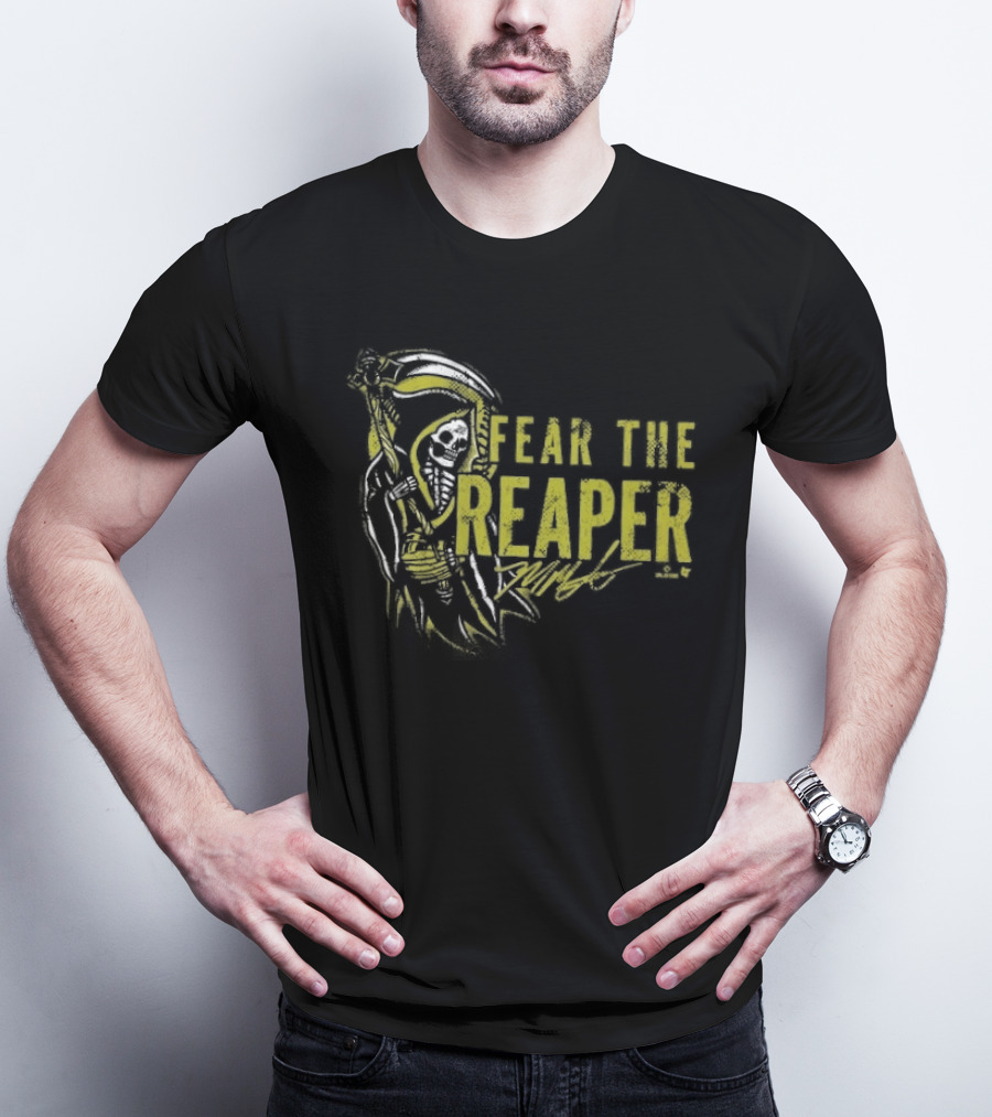 Mason Miller Fear The Reaper Skull Scythe T-Shirt