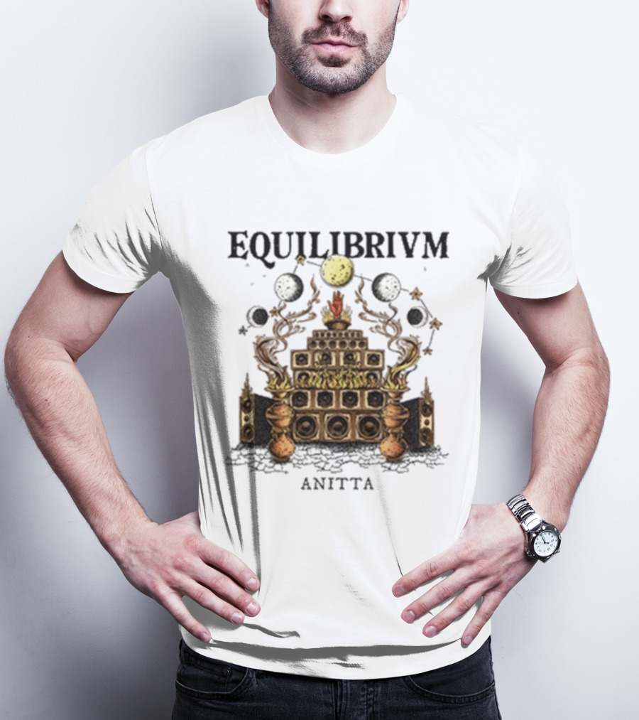 Anitta Equilibrium Moon Speaker Pyramid With Celestial Balance T-Shirt