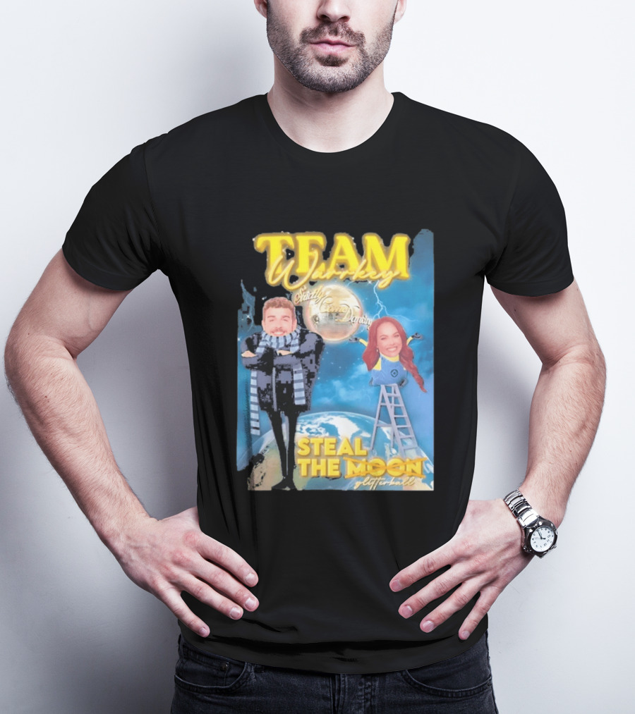 Team Warrkey Strictly Steal The Moon Dancing Planet Earth T-Shirt