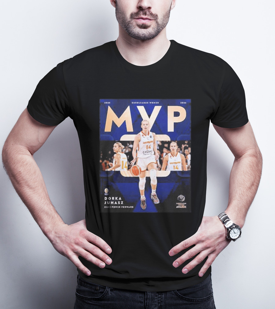 EuroLeague Women MVP 2025 2026 Dorka Juhasz Power Forward Cagdas Basketball Awards T-Shirt