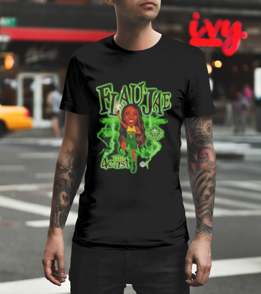 Flau'jae Johnson Seattle Storm The 4cast WNBA T-Shirt