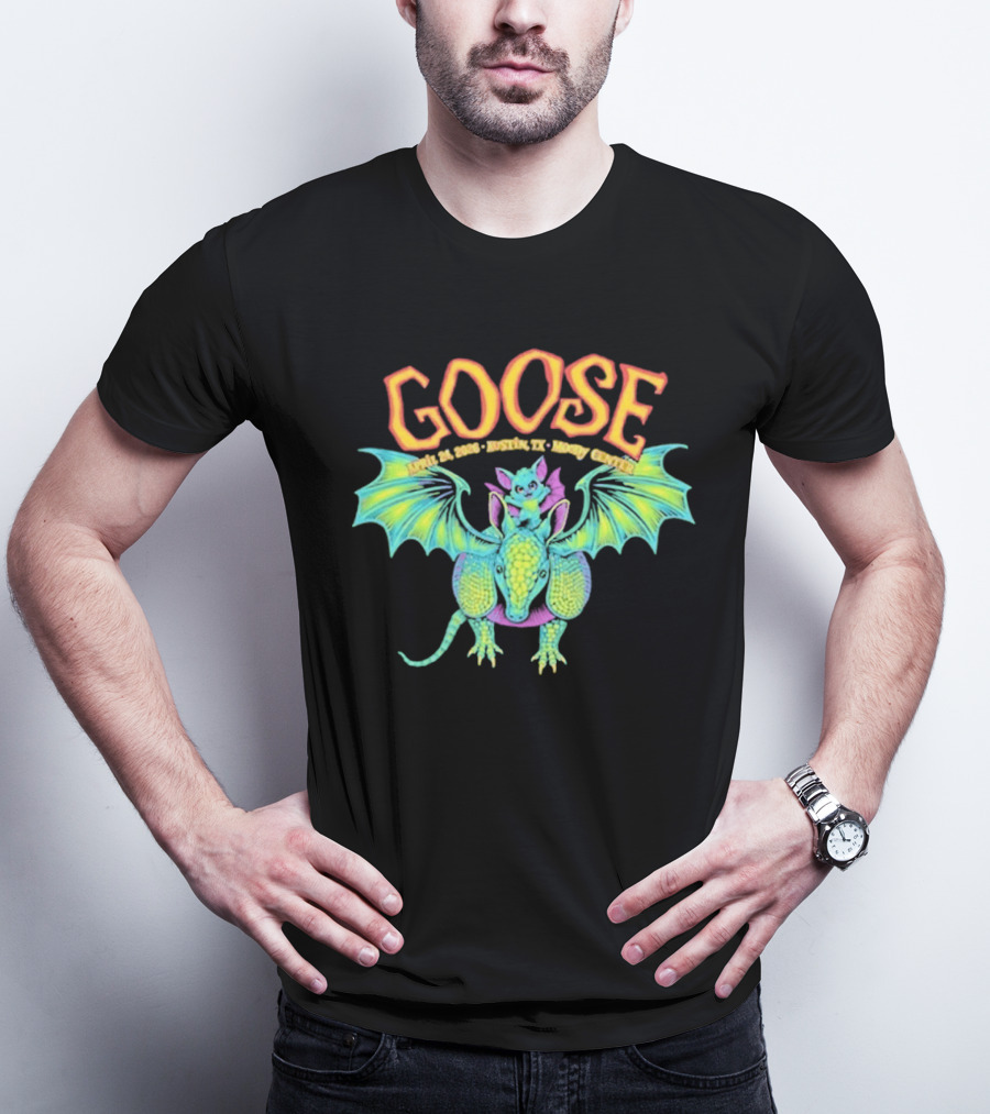 Goose Apr 24 2026 Austin TX Moody Center Dragon Event T-Shirt