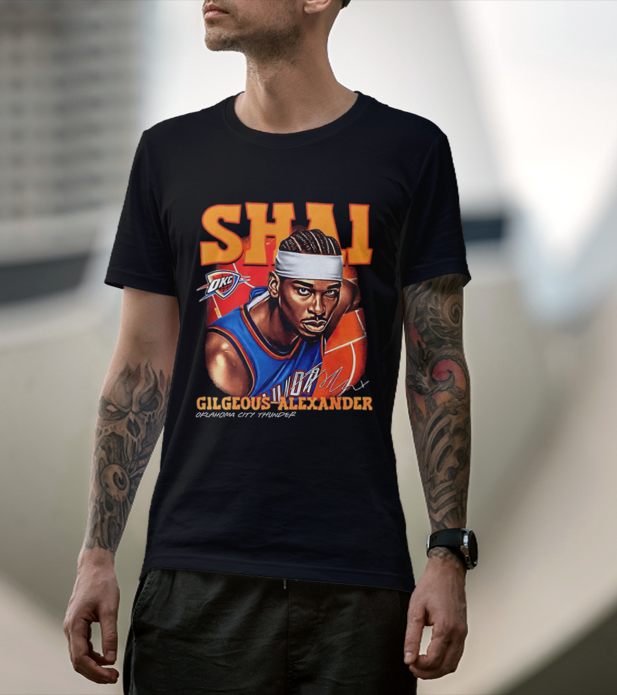 Shai Gilgeous Alexander Oklahoma City Thunder NBA OKC Basketball T-Shirt