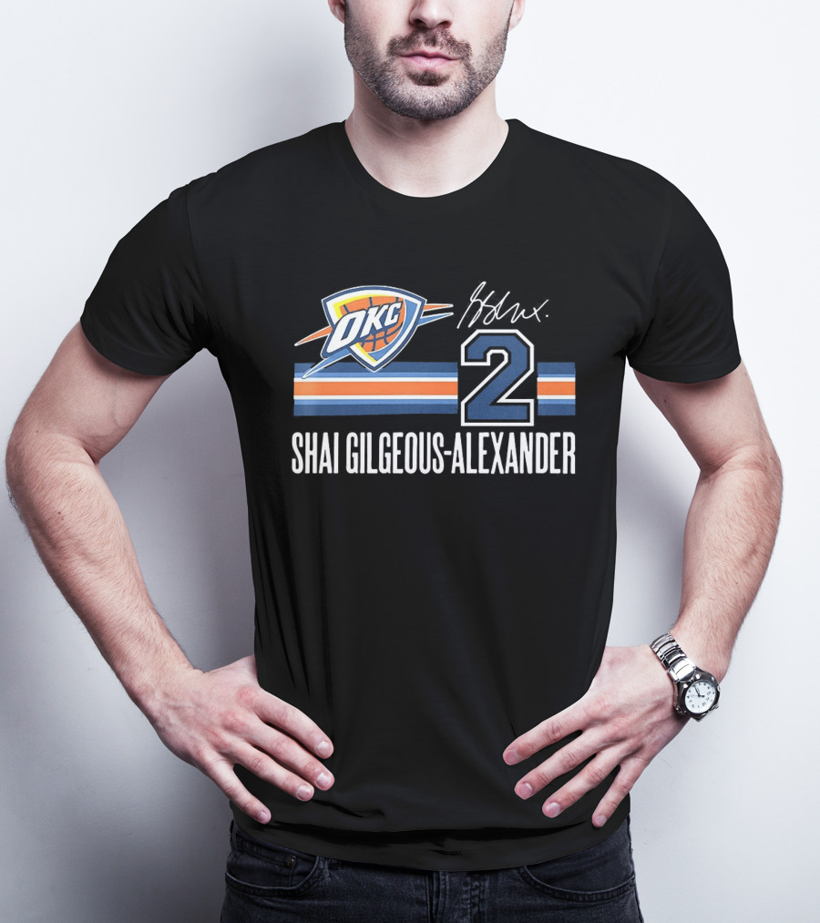 Shai Gilgeous Alexander Oklahoma City Thunder 2 NBA OKC T-Shirt