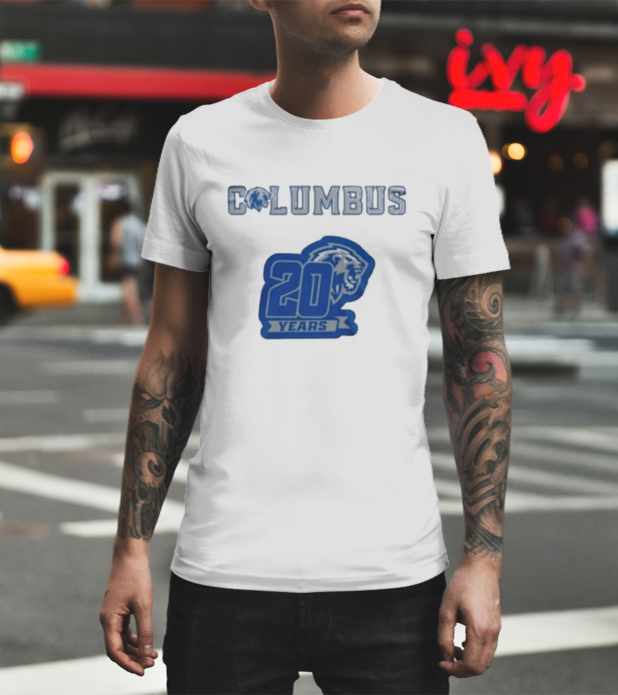 Columbus Lions 20 Years Celebration T-Shirt
