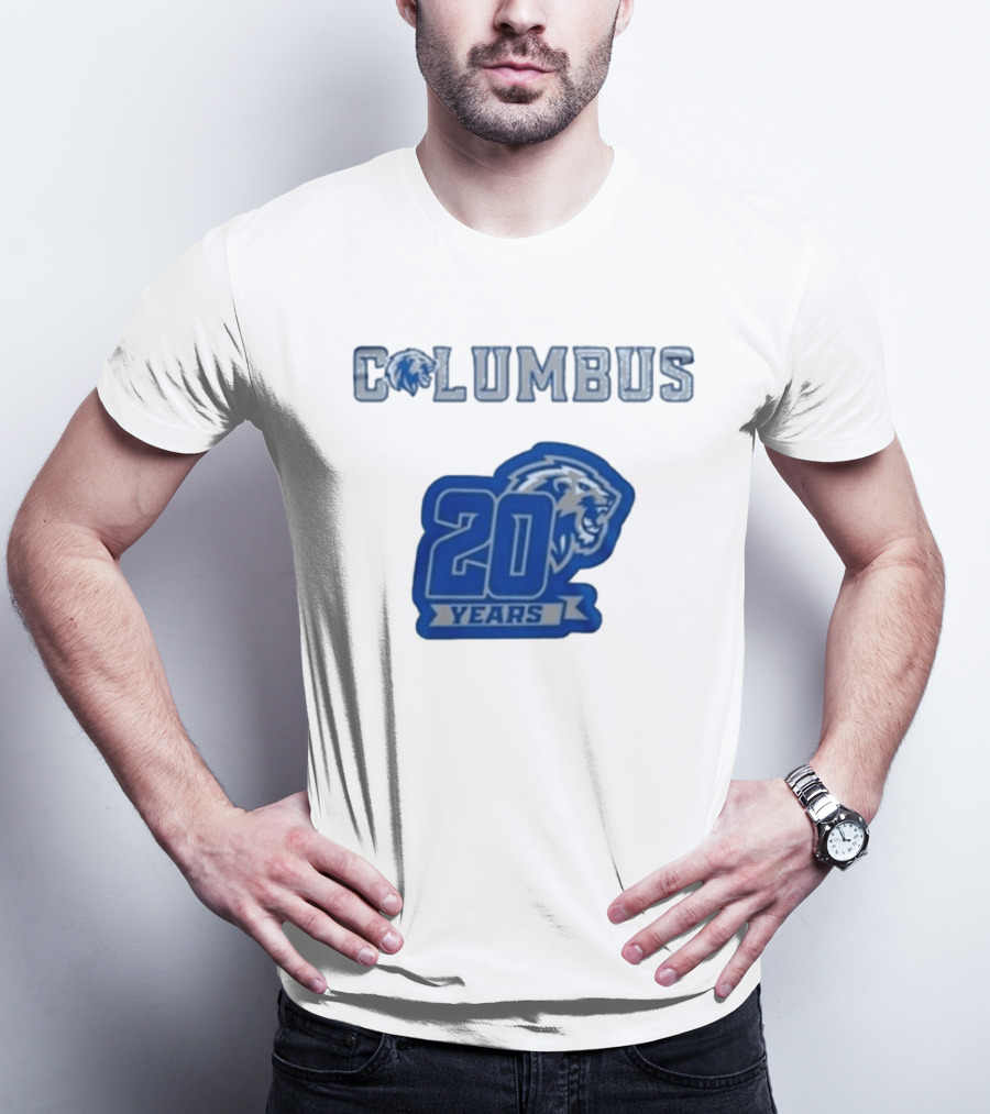 Columbus Lions 20 Years Celebration T-Shirt