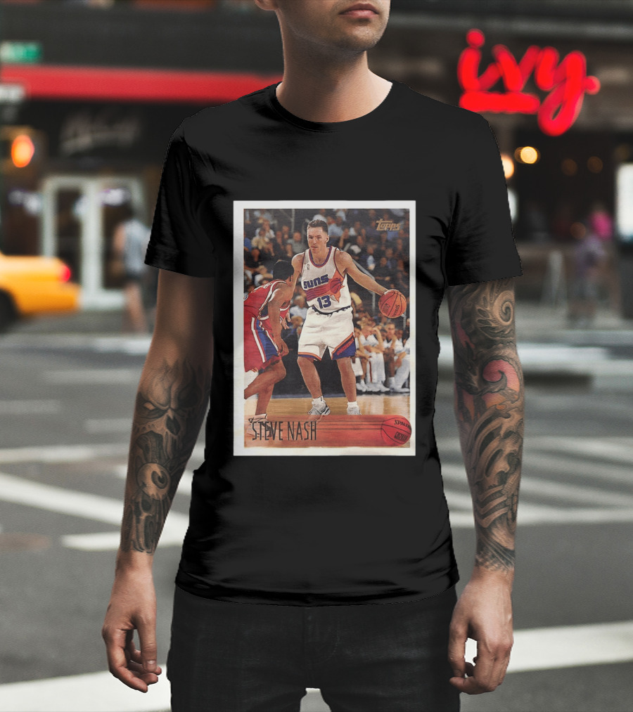 Steve Nash Phoenix Suns Topps NBA Card 13 T-Shirt