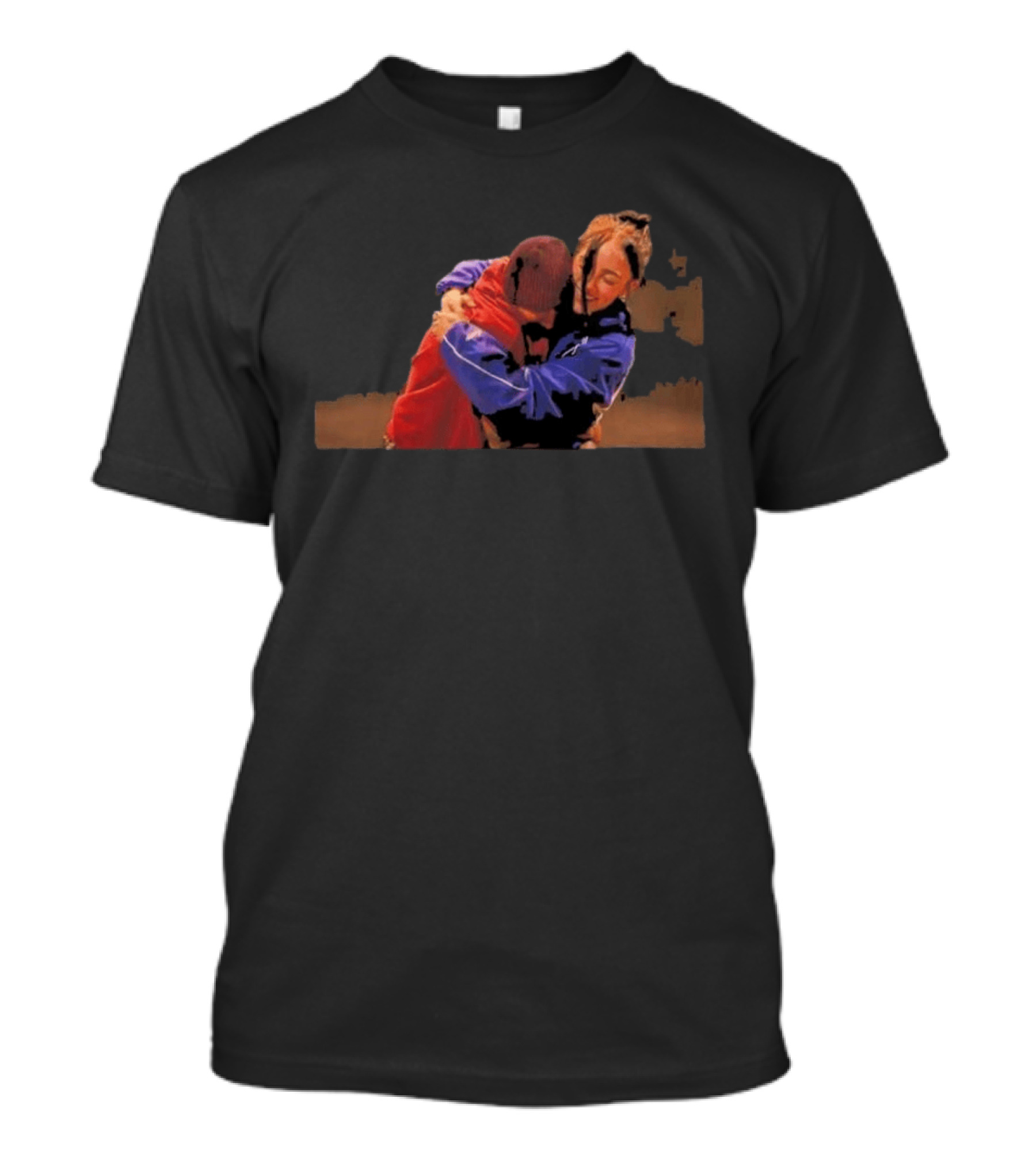 Billie Eilish Justin Bieber Hugging Embrace Fan Favorite Moment T-Shirt