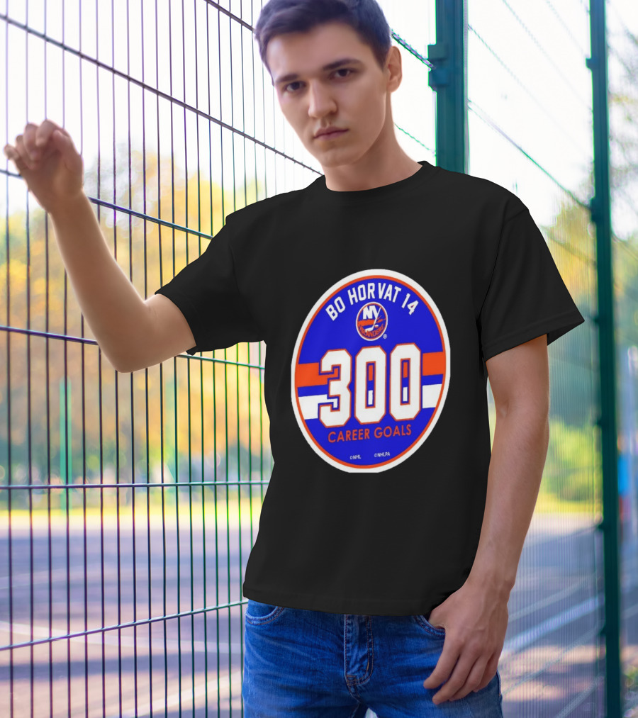 Bo Horvat 14 Islanders NHL 300 Career Goals T-Shirt
