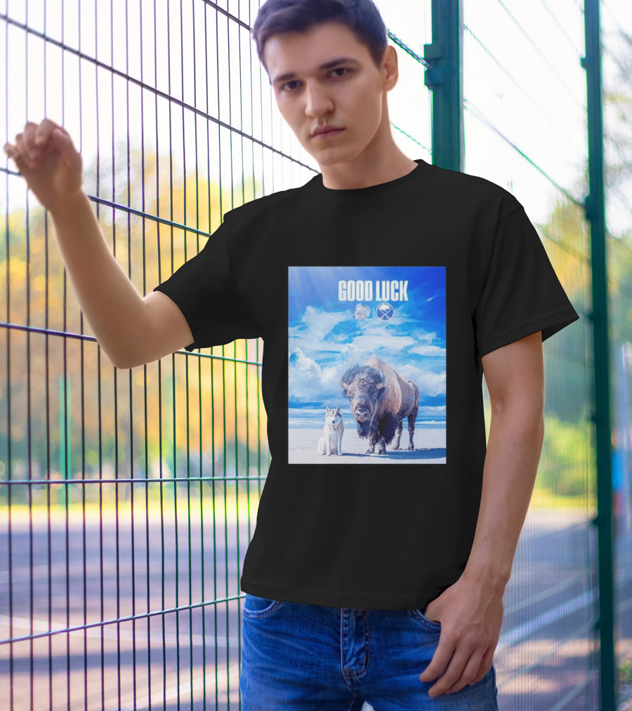 Good Luck Jacksonville Icemen Buffalo Sabres NHL Team Game 1 Buffalo Beach Sky T-Shirt