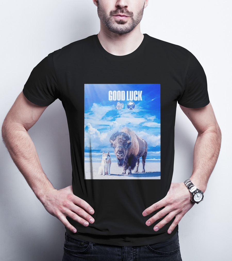 Good Luck Jacksonville Icemen Buffalo Sabres NHL Team Game 1 Buffalo Beach Sky T-Shirt