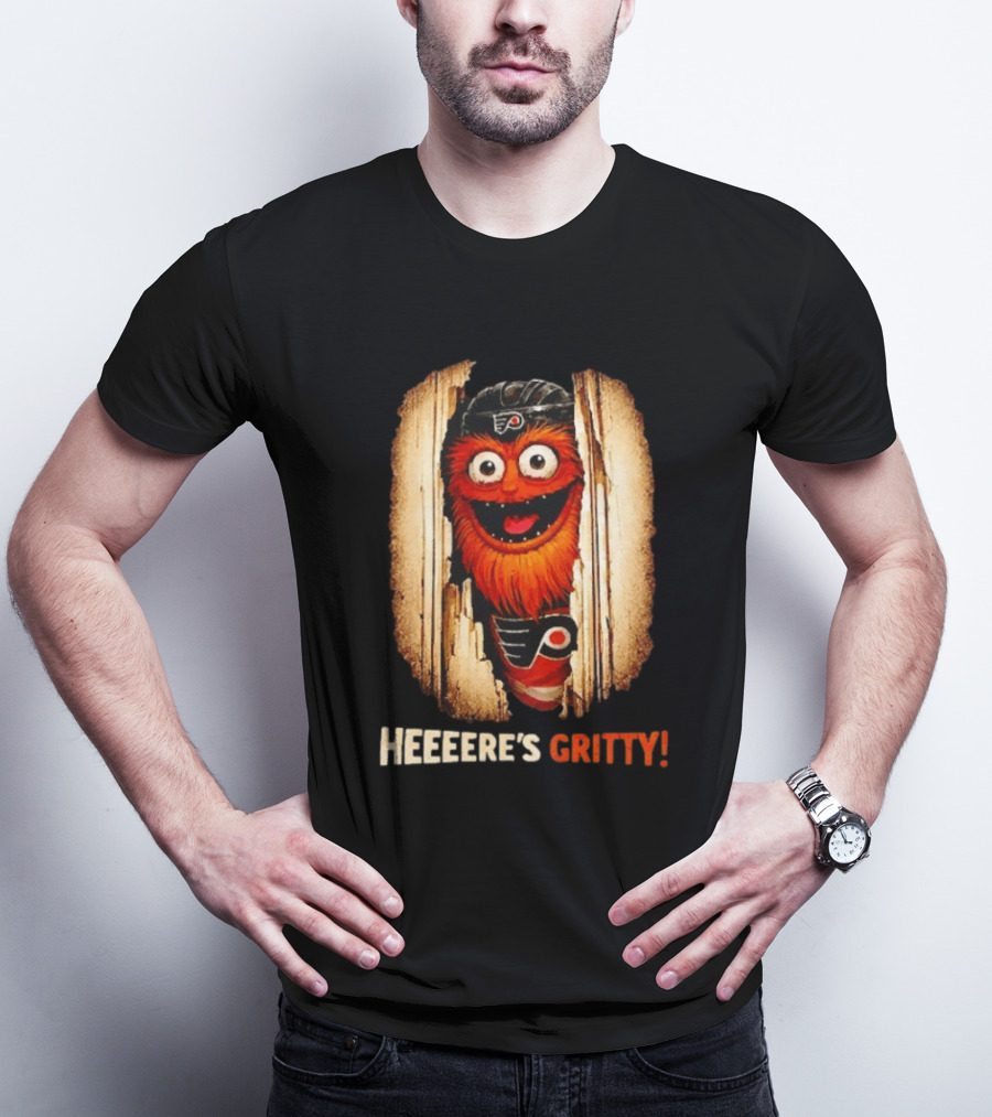 Heeere's Gritty Philadelphia Flyers Hockey T-Shirt