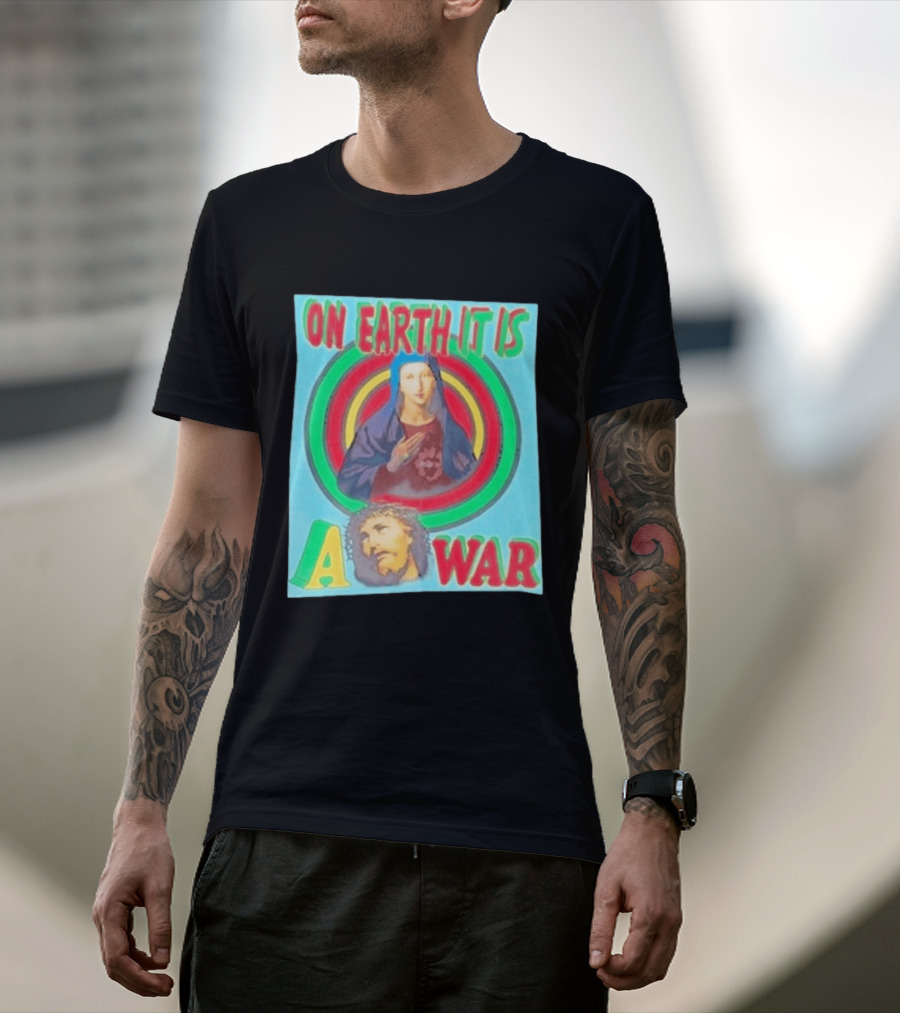 Houston Texans Saint Michael On Earth It Is A War T-Shirt
