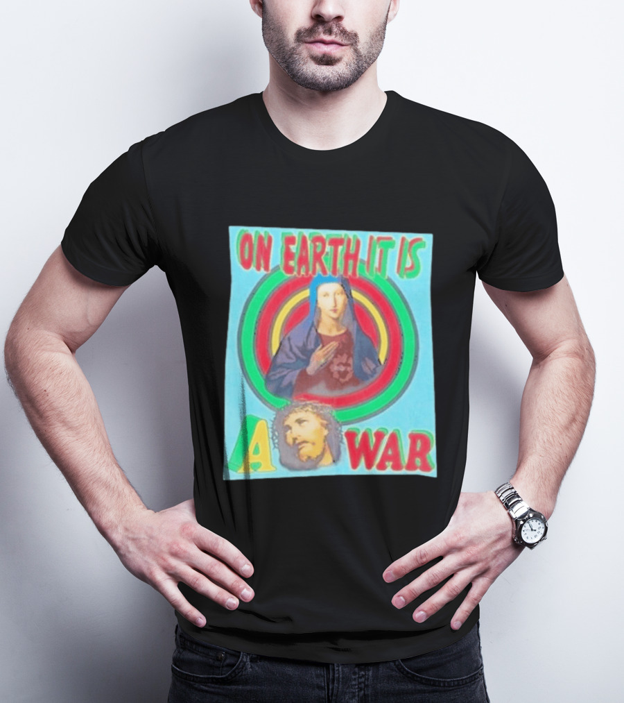 Houston Texans Saint Michael On Earth It Is A War T-Shirt