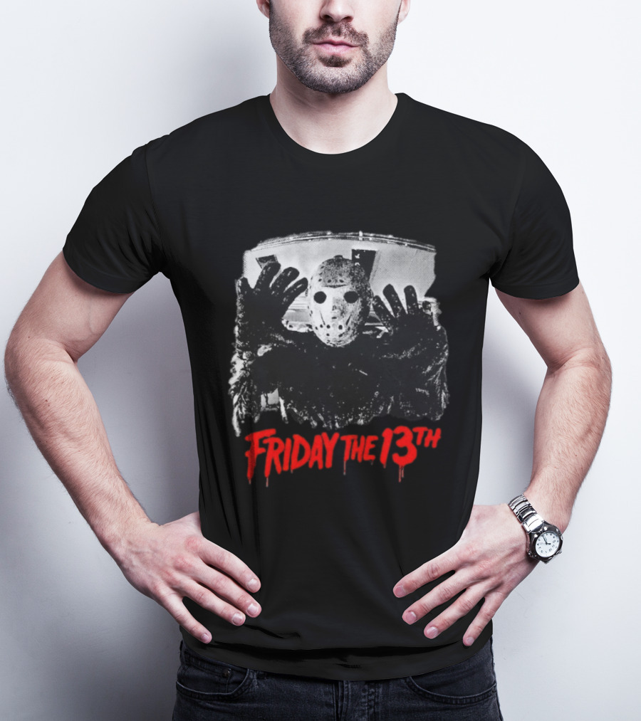 Friday The 13th Jason Voorhees Horror Icon Classic Mask T-Shirt