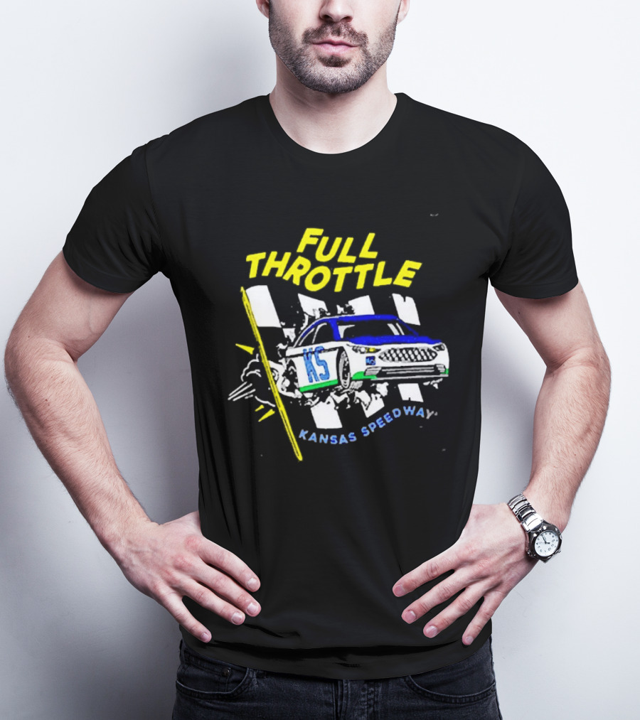 Full Throttle Kansas Speedway KS Racing Car Adventure T-Shirt
