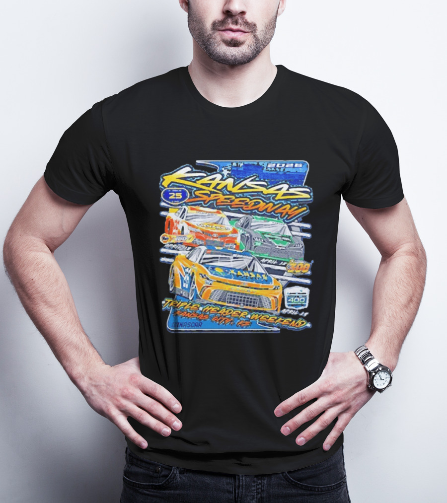 2026 Kansas Speedway NASCAR Triple Header Weekend April 25 Car 400 Kansas City T-Shirt