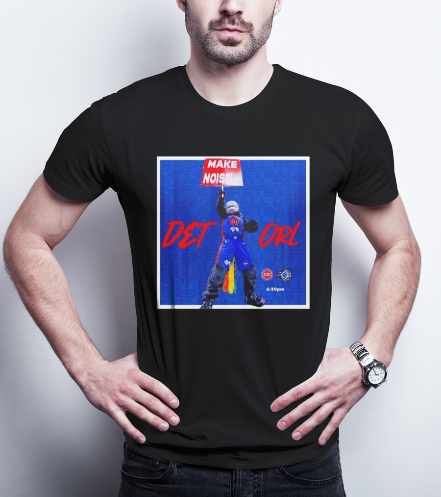 Make Noise DET Vs ORL Basketball 6:30pm Event Promotion T-Shirt