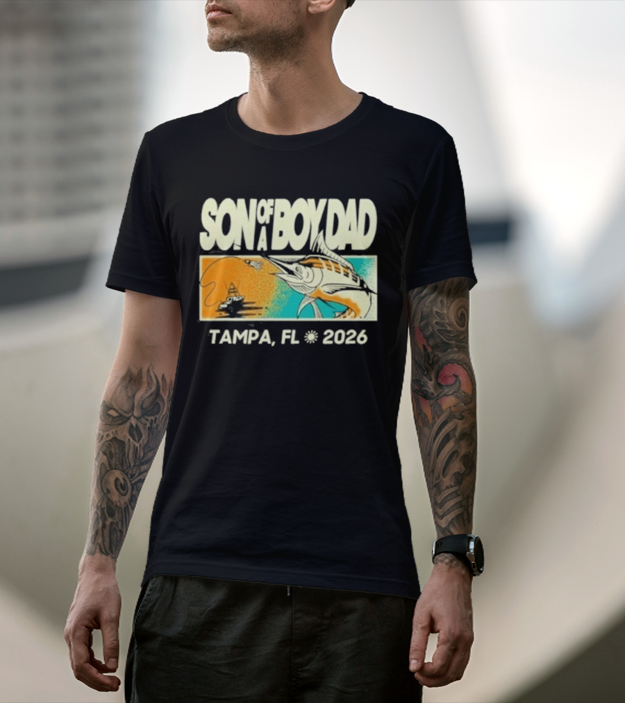Son Of A Boy Dad Fish Pocket Tampa FL 2026 T-Shirt