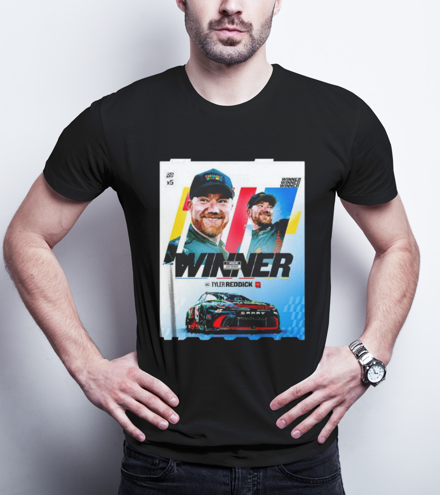 Winner Tyler Reddick NASCAR Kansas Speedway Victory Car Chevrolet Camaro T-Shirt