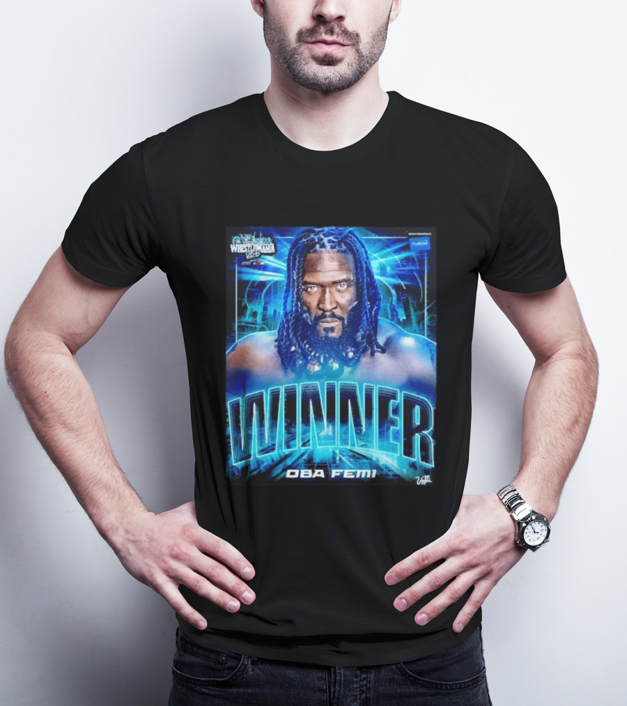 Winner WWE Superstar Oba Femi WrestleMania 42 Vegas Victory T-Shirt