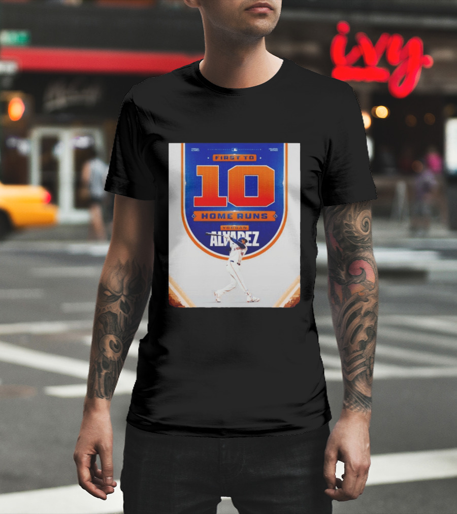Yordan Alvarez First To 10 Home Runs Houston Astros MLB T-Shirt